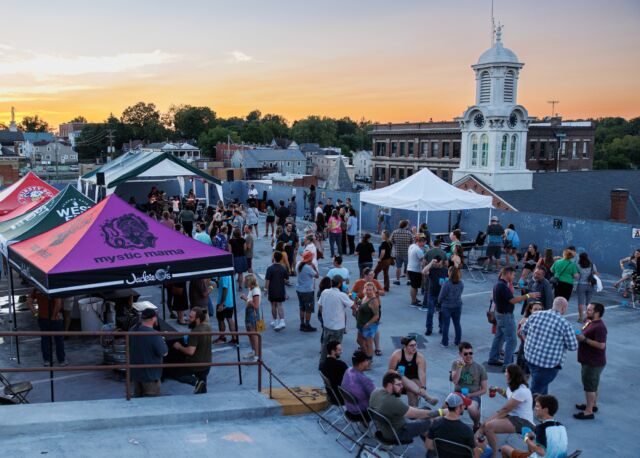 Giant Jenga Beach Night - Ohio Brew Week
